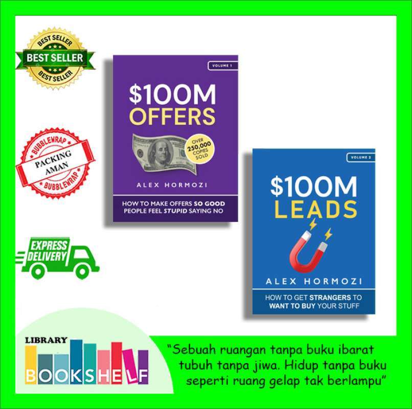 Promo $100m Offers, $100m Leads Volume 1&2 By Alex Hormozi Diskon 27% ...