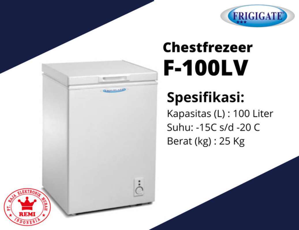 Promo Chest Frezeer Frigigate 100 Liter F-100lv Frezeer Box F100lv Low ...
