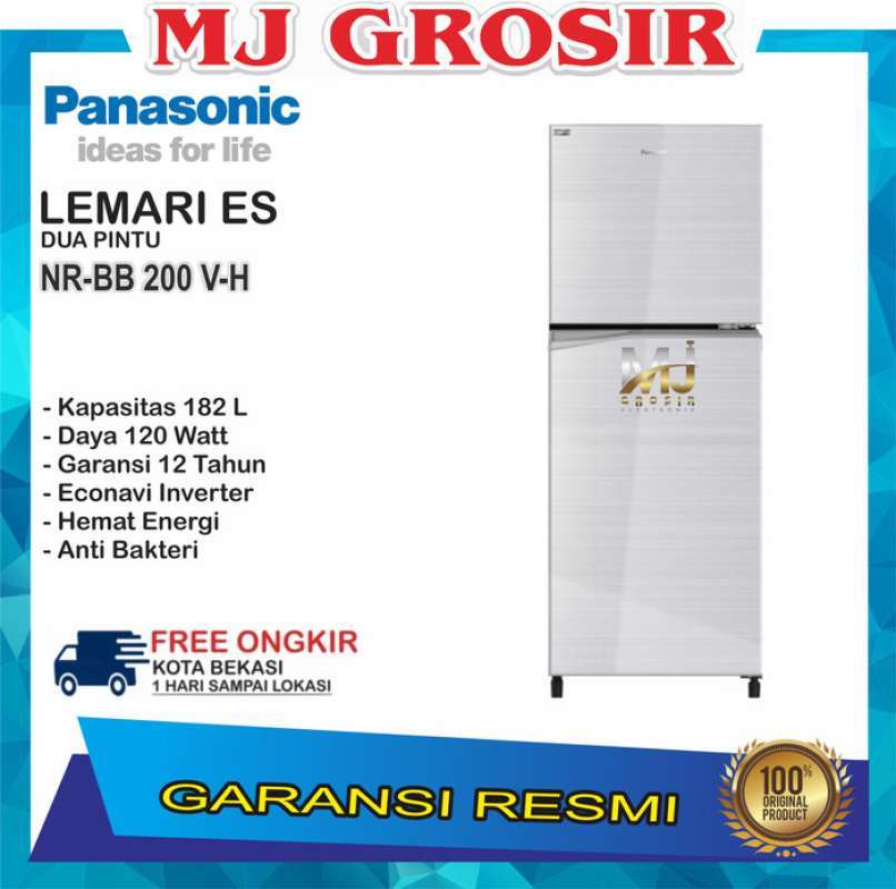 Promo Kulkas Panasonic Nrb 20an Ss Lemari Es 2 Pintu Nrb20anss Nrb ...