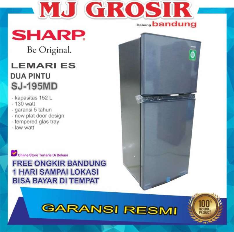 Promo Kulkas Sharp Sj 195 Md Lemari Es 2 Pintu Sj195md Sj 195md Diskon ...