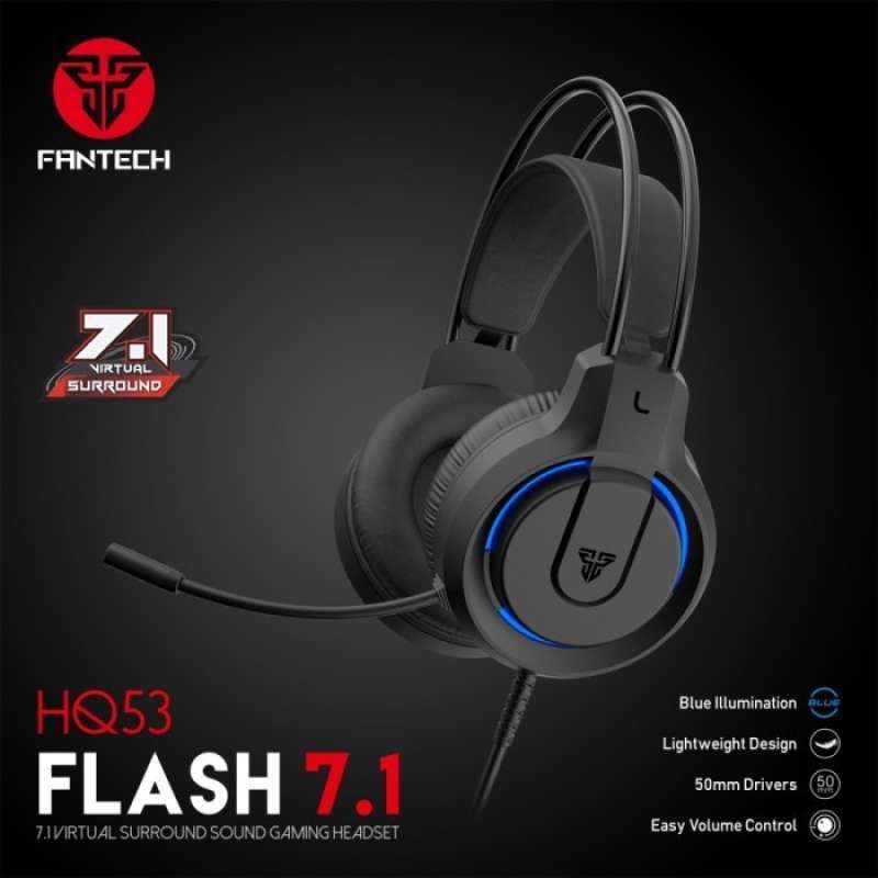 Promo 100% Produk Ori Fantech Flash Hq53 Usb 7.1 Virtual Surround Gaming Headset Diskon 23% Di ...