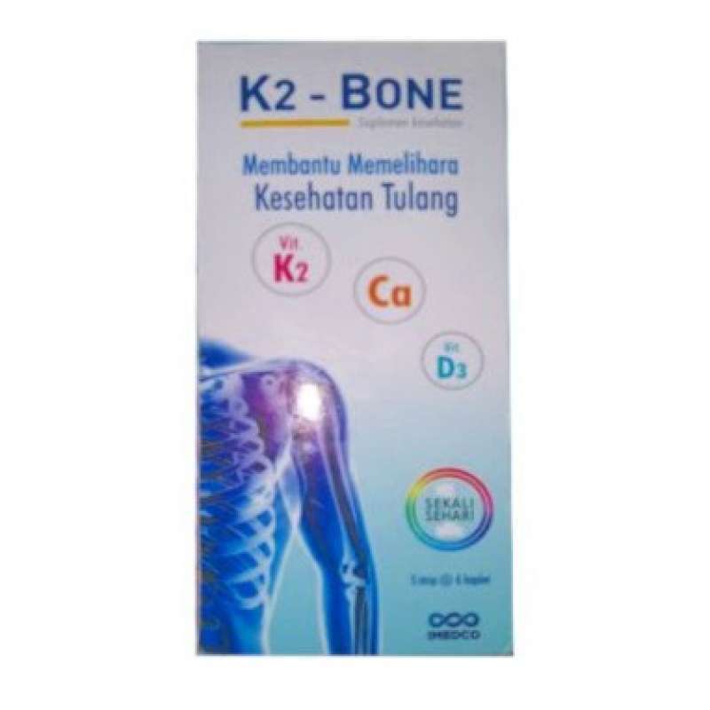 Promo K2 Bone Box Isi 30 Tablet - Memelihara Kesehatan Tulang Diskon 33 ...