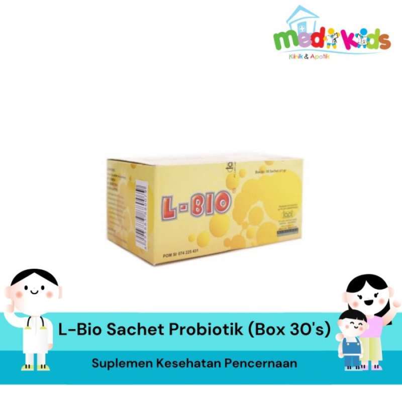 Promo L-bio L Bio Box Isi 30 Sachet - Obat Pencernaan Anak Diskon 33% ...