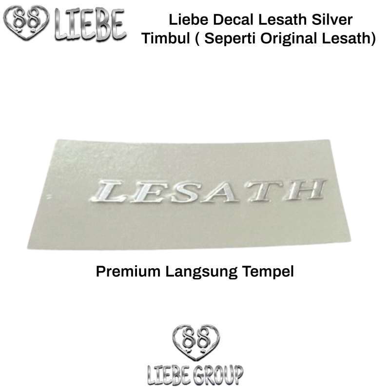 Jual Liebe Sticker Decal Premium Lesath Silver Ltd Bunglon Timbul Mirip ...