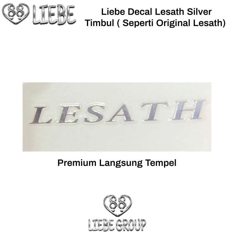 Jual Liebe Sticker Decal Premium Lesath Silver Ltd Bunglon Timbul Mirip ...