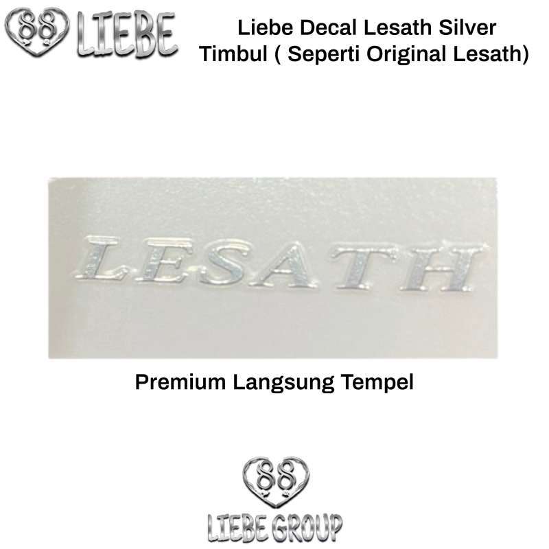 Jual Liebe Sticker Decal Premium Lesath Silver Ltd Bunglon Timbul Mirip ...