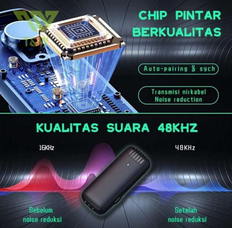 Jual Microphone Tnw X9 Wireless Dual Lavalier Microphone Plug & Play Di ...