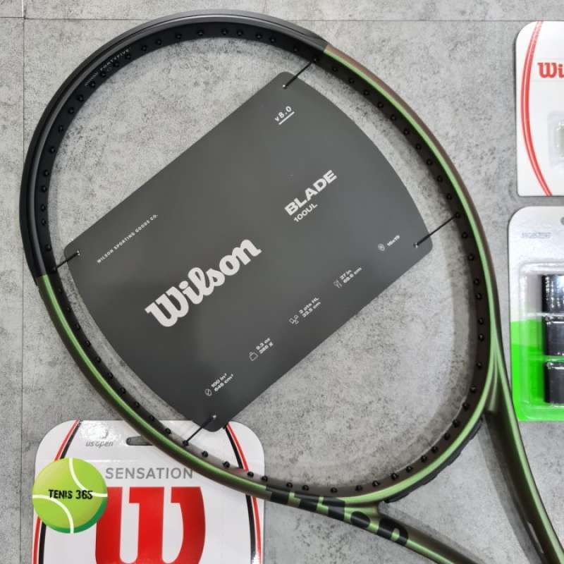 Promo Raket Tenis Wilson Blade 100ul V8 Free String + Grip + Dampener 100 Ul Diskon 33% Di ...
