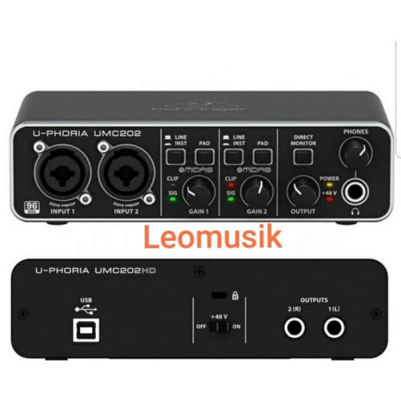 Promo Behringer Umc 202 Hd Soundcard With Midas Preamp /umc202hd Diskon ...