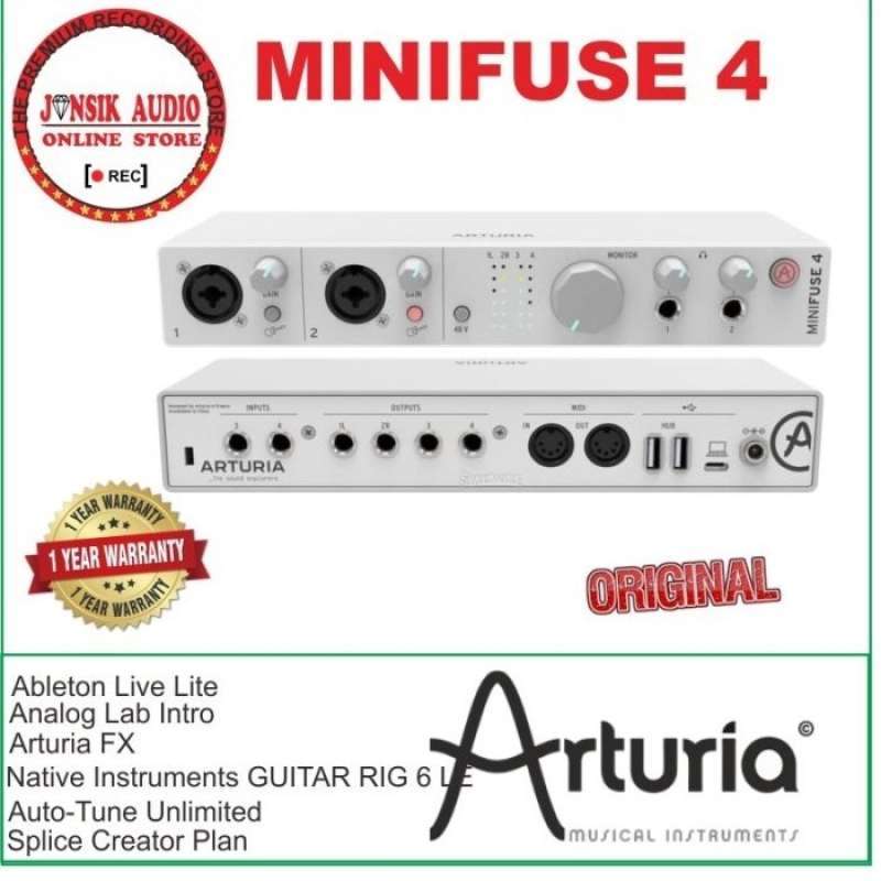 Promo Arturia Minifuse 4 Minifuse 4 Soundcard Audio Interface Diskon 23% Di Seller Melodiya ...