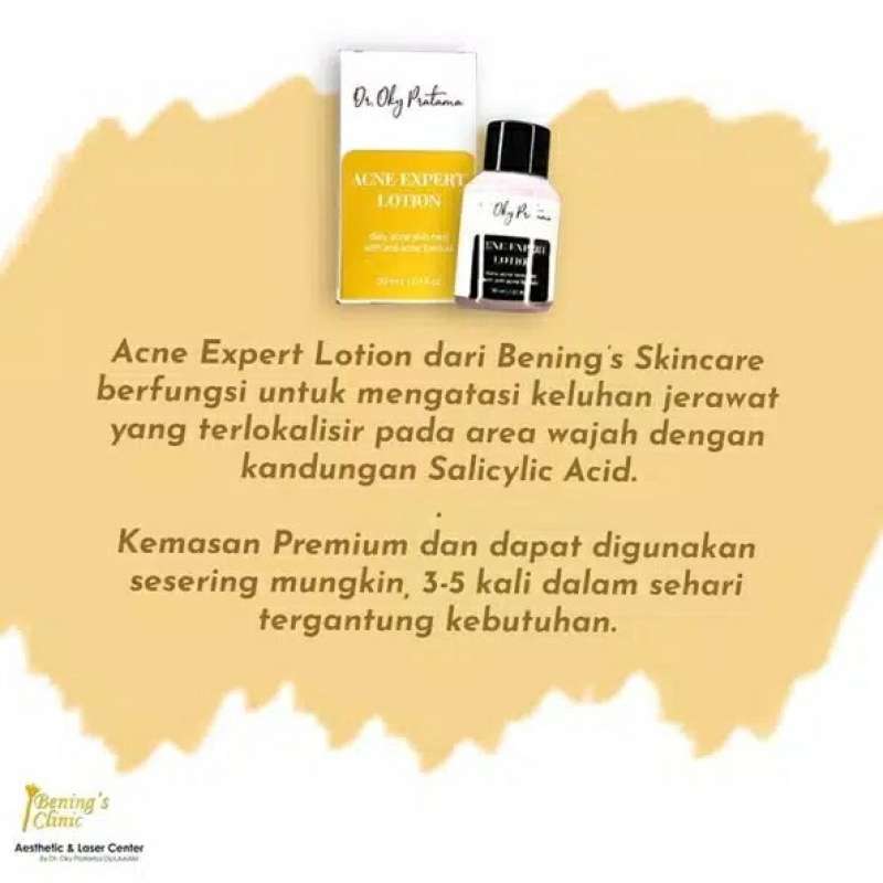 Promo Acne Expert Lotion Totolan Jerawat Benings Clinic By Dr. Oky ... Promo Acne Expert Lotion Totolan Jerawat Benings Clinic By Dr. Oky ...
