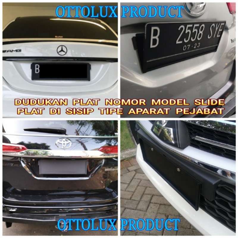 Promo Tatakan Plat Nomor Model Di Sisip Tipe Pejabat Aparat. Model V ...