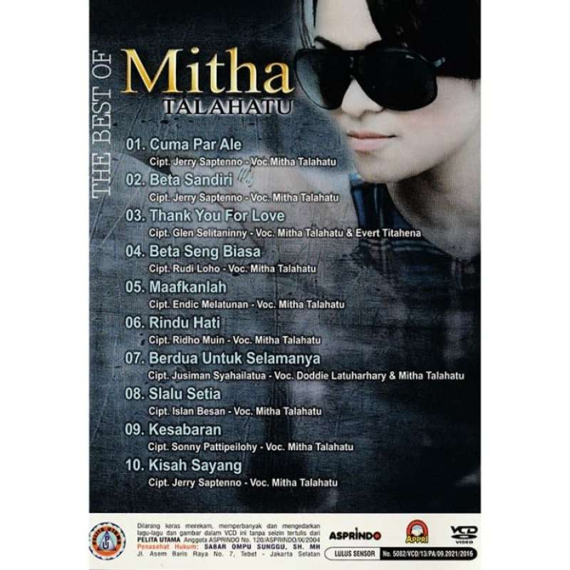 Promo Vcd Pop Ambon The Best Of Mitha Talahatu Diskon 23% Di Seller ...
