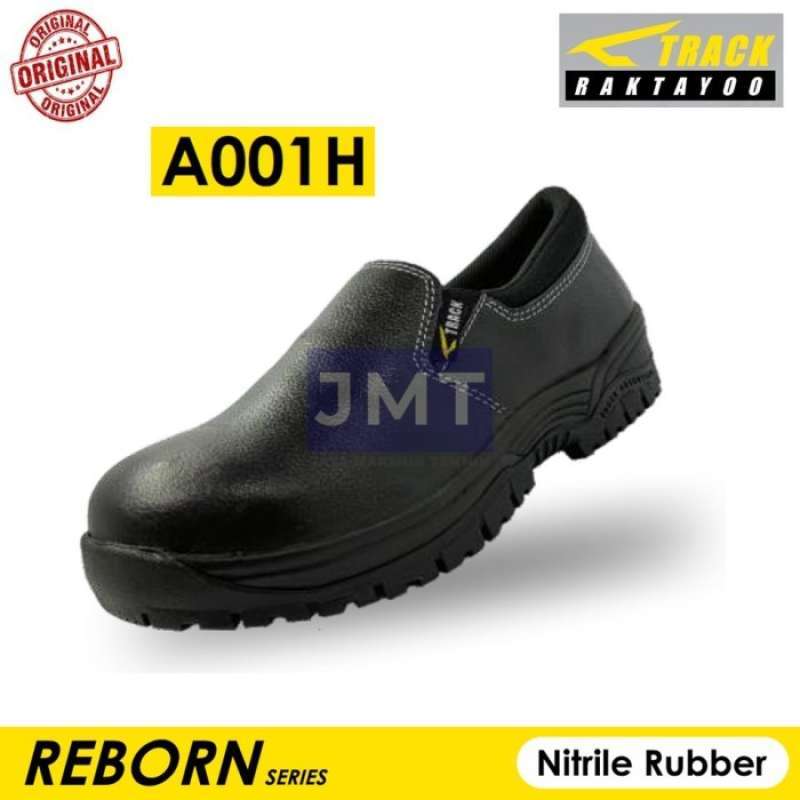 Promo Sepatu Safety Shoes Track Nitrile Rubber Boots Toe Cap Kulit ...