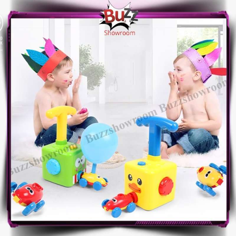 Promo Mainan Balloon Launcher Mobil Pompa Tenaga Balon Tekan Anak ...