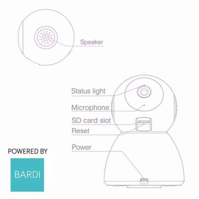 Jual Bardi Smart Indoor Ptz Ip Camera Cctv Wifi Iot Home Automation ...
