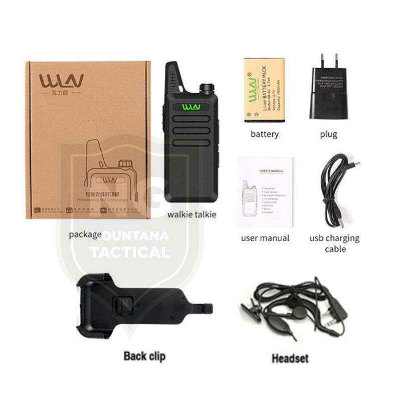 Jual Wln Winlan Ht Walkie Talkie Kd-c1 Uhf Full Set Single Tanpa Dekstop Di Seller Owl Store ...