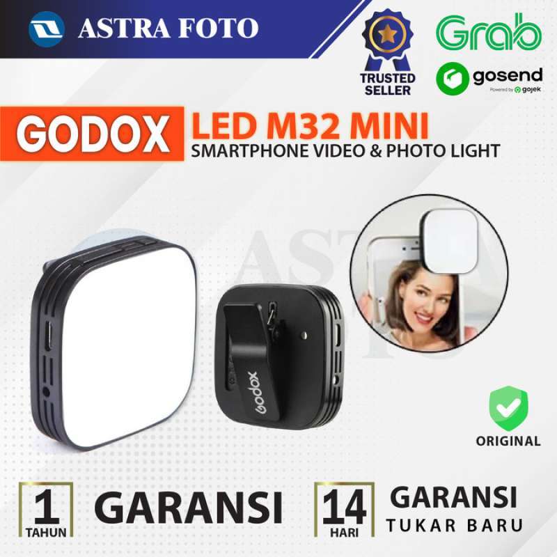 Jual Godox Led M32 Mini Smartphone Video & Photo Light Di Seller Noelle ...