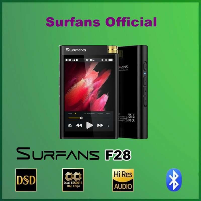 Jual Surfans F28 Hi-res Lossless Mp3 Portable Music Player Lcd 3.5 F 28 ...