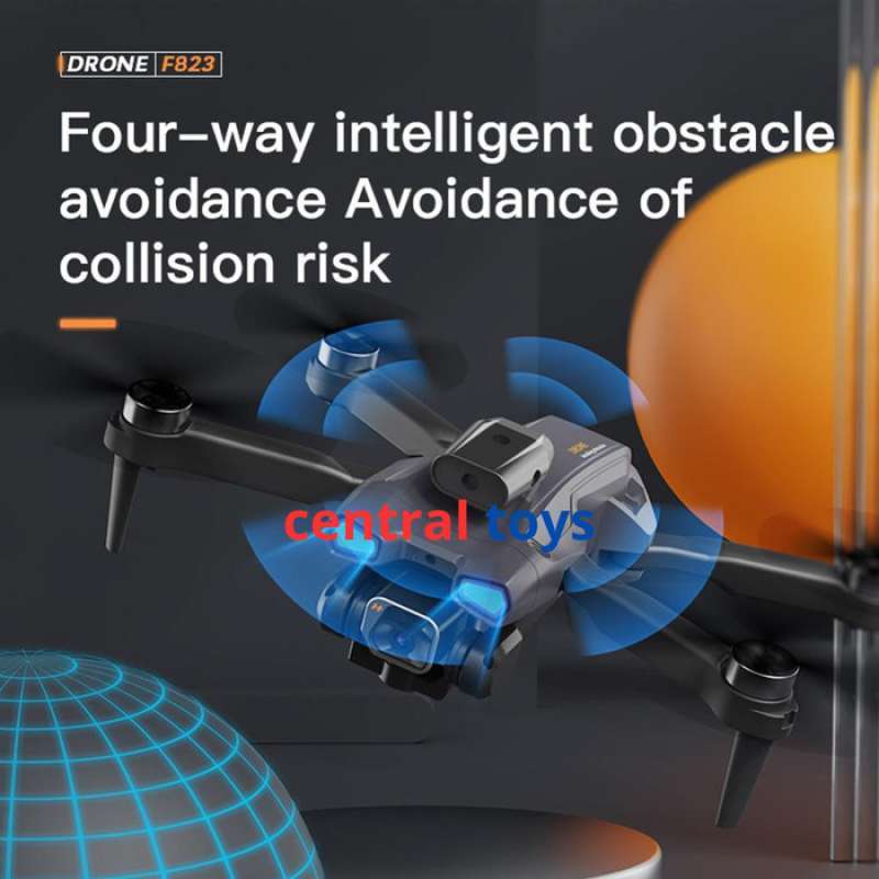 Jual Mini Drone Brushless Dual Camera 4k F823 Optical Flow Obstacle ...