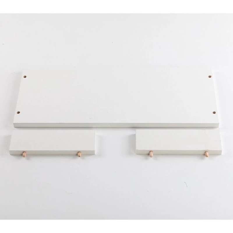 Jual White Wood Rack Study Table Rak Putih Aesthetic Korean Desk Kayu ...