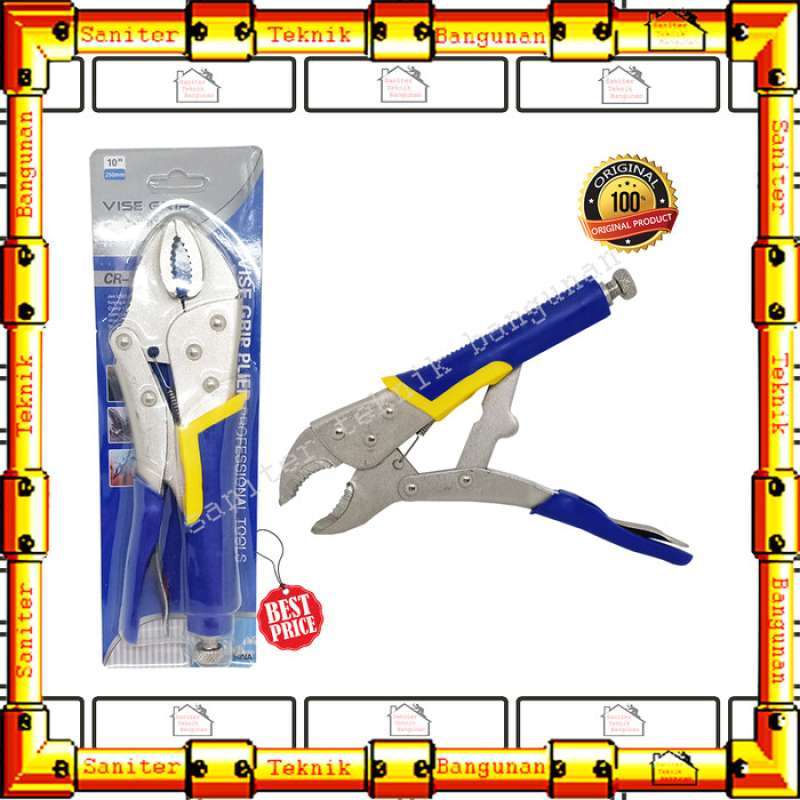 Jual Tang Buaya Gagang Karet 10 Inch Tang Jepit Heavy Duty Vise Grip ...