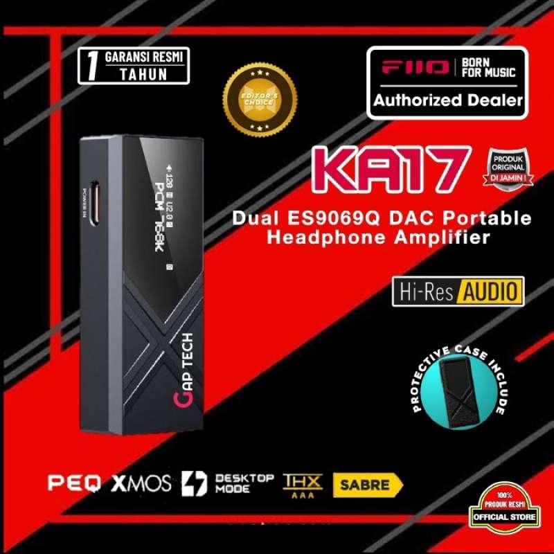 Jual Fiio Ka17 / Ka 17 2xes9069q Dac Portable Headphone Amplifier / Dac ...