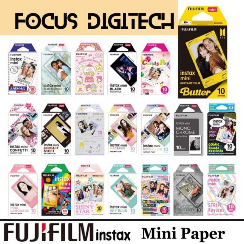 Jual Fujifilm Instax Mini Film Paper All Varian Motif - Stained Glass ...