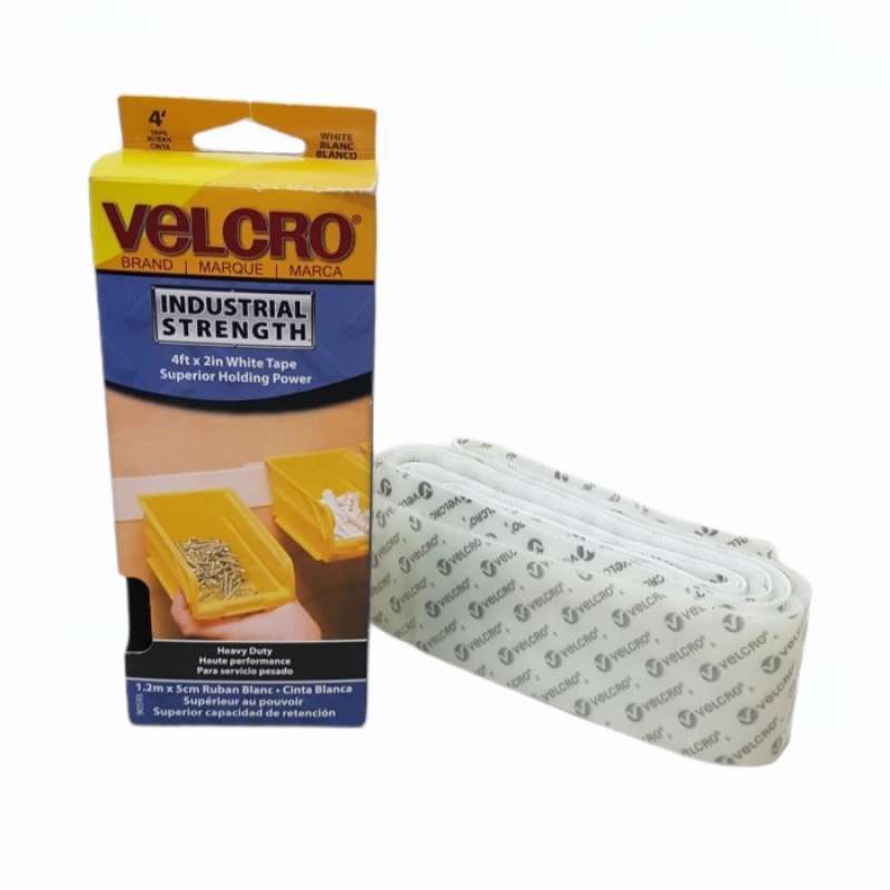 Promo Velcro Industrial Strength Tape 5 Cmx1.2 Mtr - Putih Diskon 23% ...