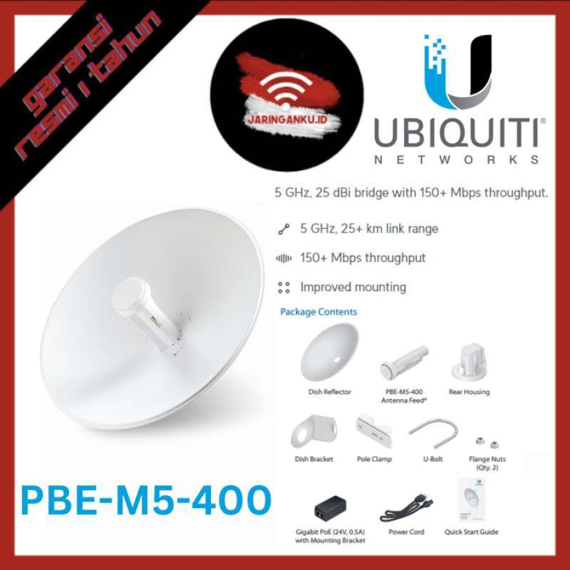Promo Ubiquiti Powerbeam M5 400mm (pbe-m5-400) Diskon 23% Di Seller Sentramoco Store ...