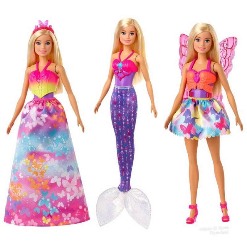 Promo Barbie Dreamtopia Dress Up Fy And Mermaid - Barbie Diskon 23% Di ...