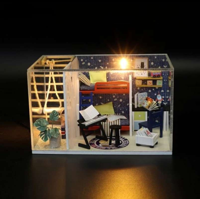 Promo Diy Miniatur Rumah Mini Diy Miniature House Doll House Rumah ...