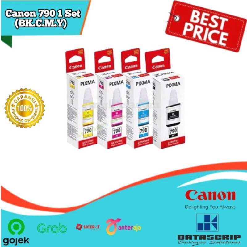 Promo Tinta Gi 790 Black + Color 1 Set Bundling For G1000 G2000 G3000 ...