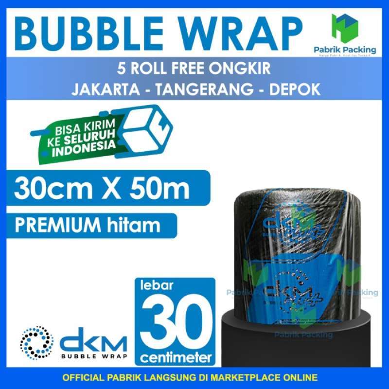 Promo Bubble Wrap Hitam 30cm X 50m Tebal Plastik Bubblewrap Roll Diskon 23% Di Seller Walima ...
