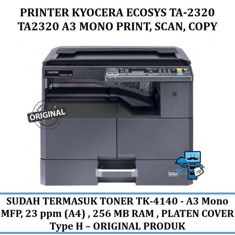 Promo Printer Kyocera Ecosys Ta-2320 Ta2320 A3 Mono Print, Scan, Diskon 23% Di Seller Sentramoco ...