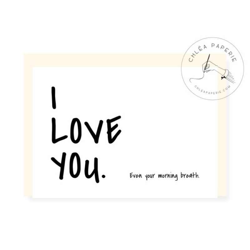 Promo Greeting Card / Love / Morning Breath / Kartu Ucapan Diskon 23% Di Seller Walima Store ...