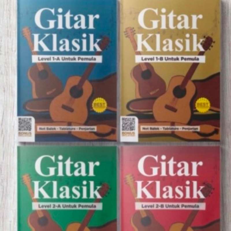Jual Buku Gitar Klasik Untuk Pemula Level 1a 1b 2a 2b Classic Guitar ...