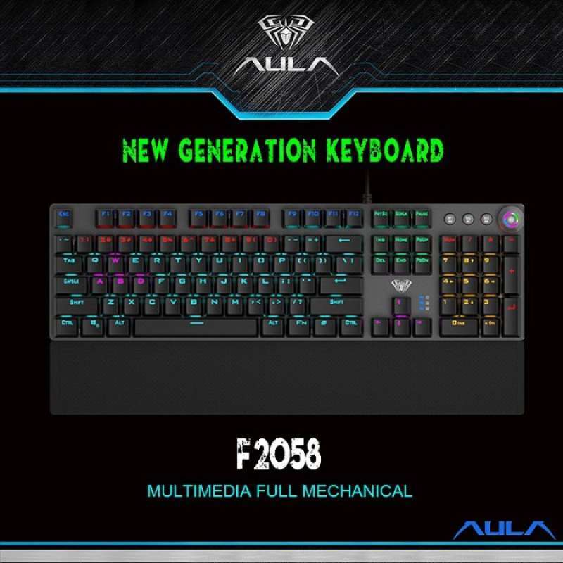 Promo 100% Produk Ori Aula F2058 Gaming Full Mechanical Keyboard ...
