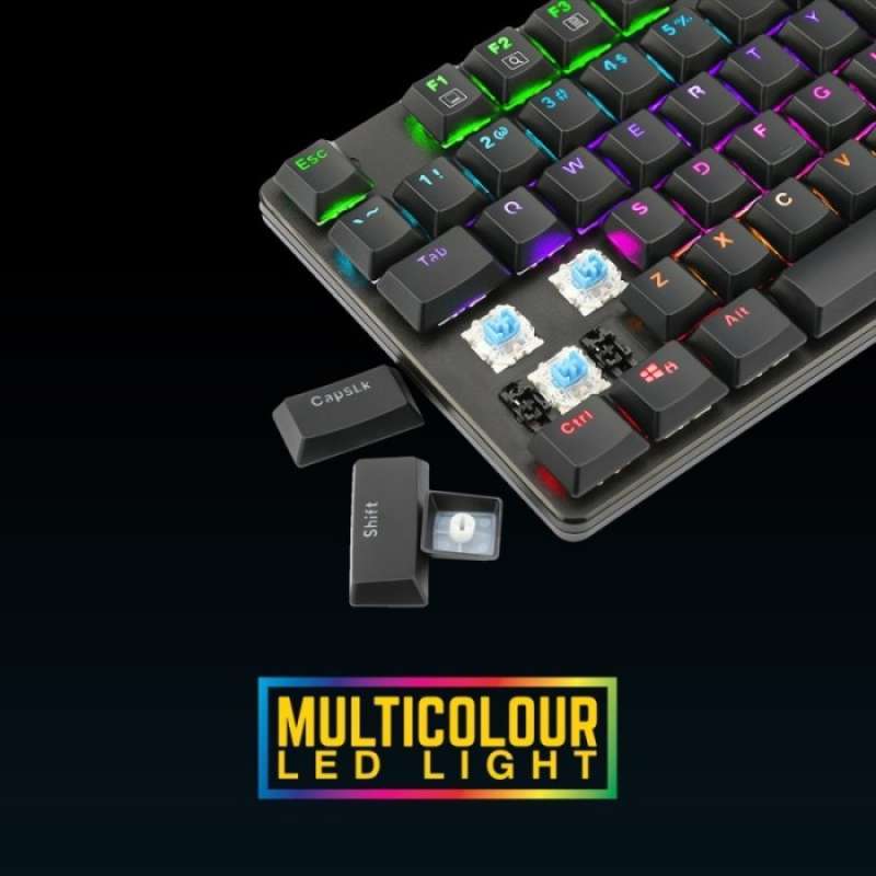 Promo 100% Produk Ori Keyboard Gaming Mechanical Armaggeddon Smk-6c Low ...