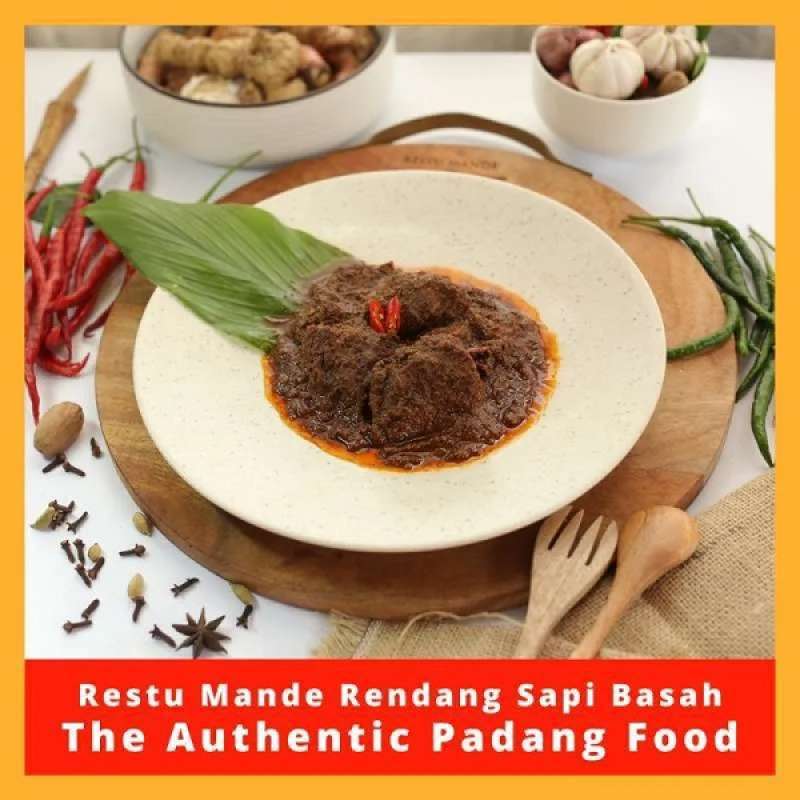 Jual Restu Mande Rendang Sapi Basah [original Taste/ 300 G]. Di Seller ...