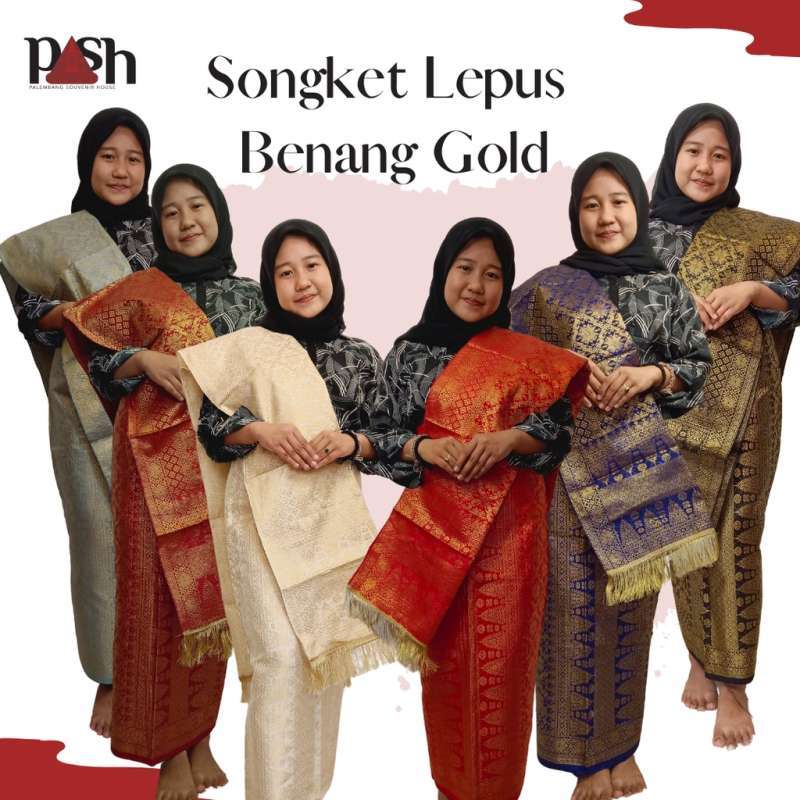 Jual Songket Pash - Songket Lepus Benang Gold Khas Palembang Berbagai ...