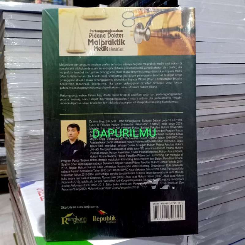Jual Pertanggungjawaban Pidana Dokter Dalam Malpraktik Medik Di Rumah ...