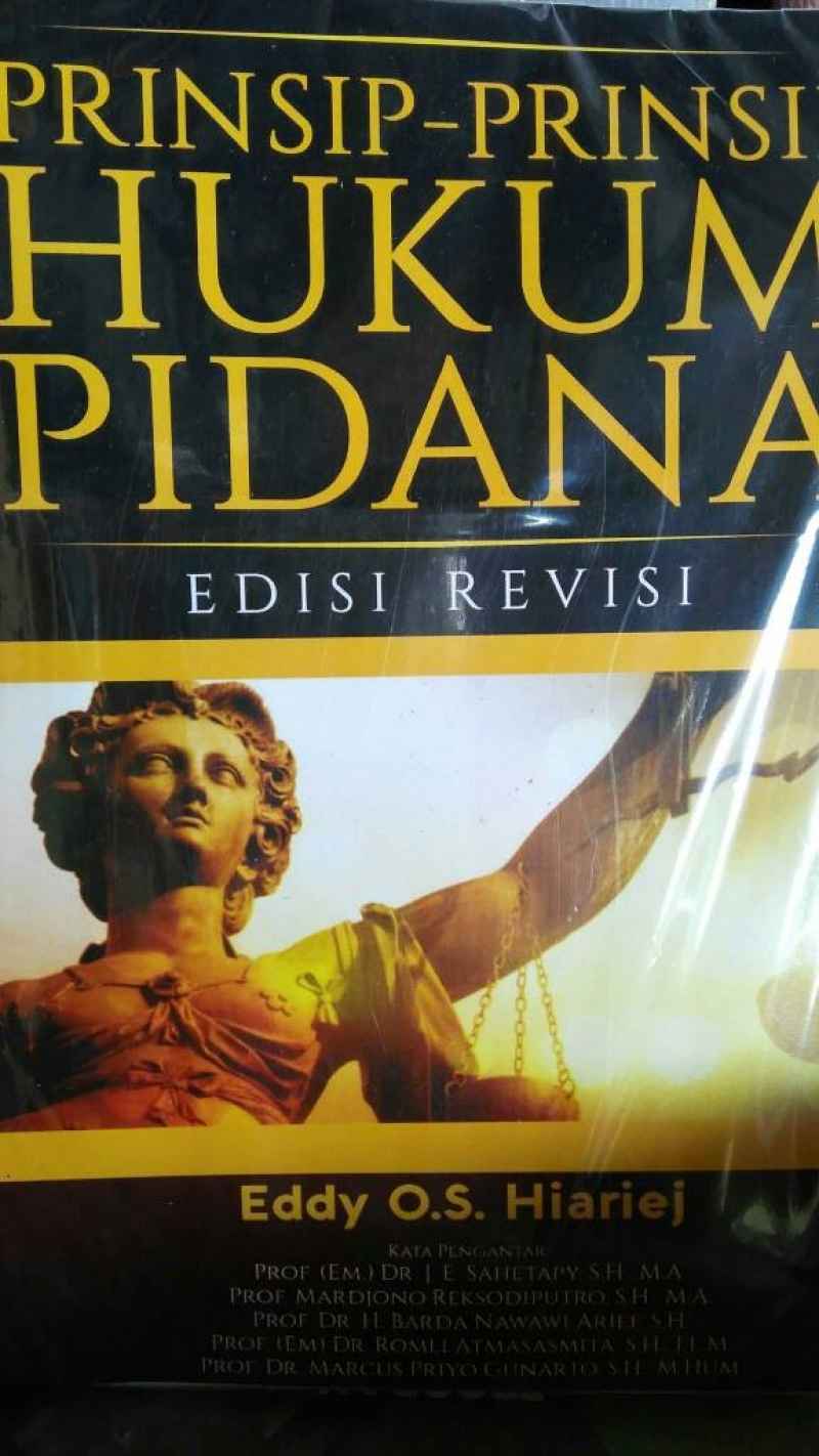 Jual Prinsip-prinsip Hukum Pidana Edisi Revisi, Eddy O.s. Hiariej Di Seller Noelle - Cengkareng ...