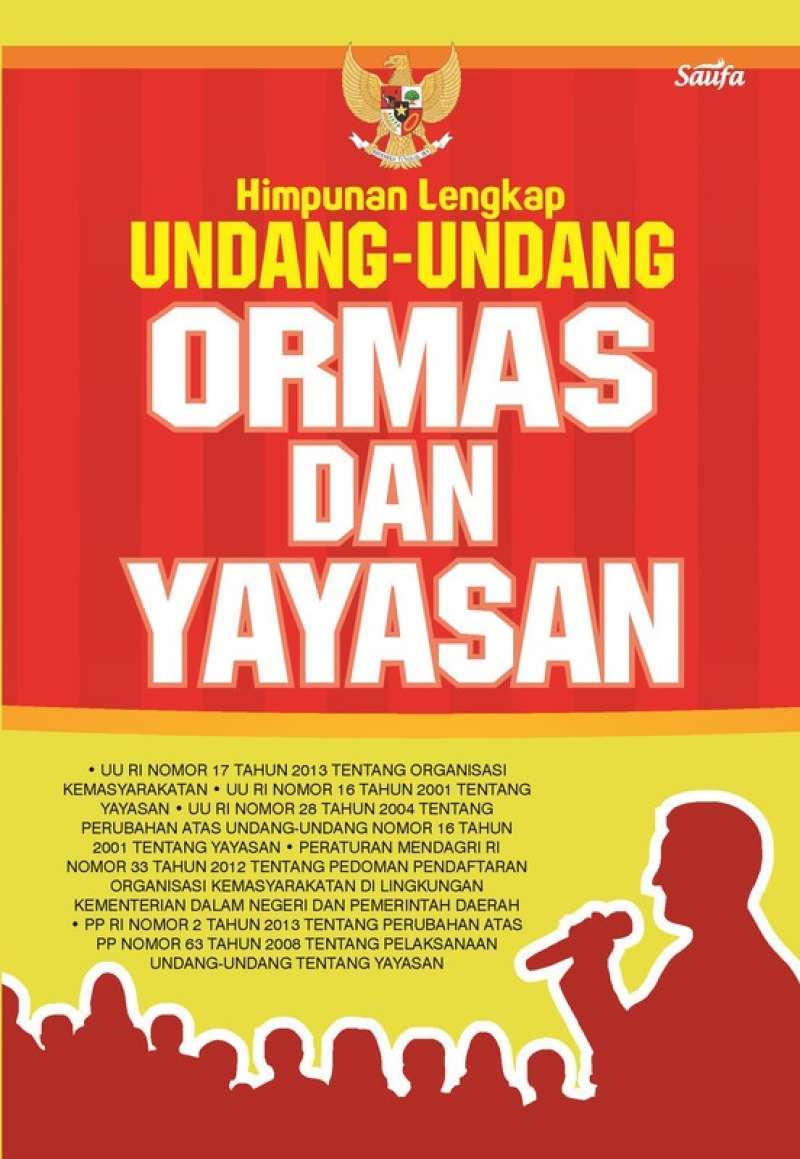 Jual Buku Himpunan Lengkap Undang-undang Ormas Dan Yayasan - Saufa Di ...