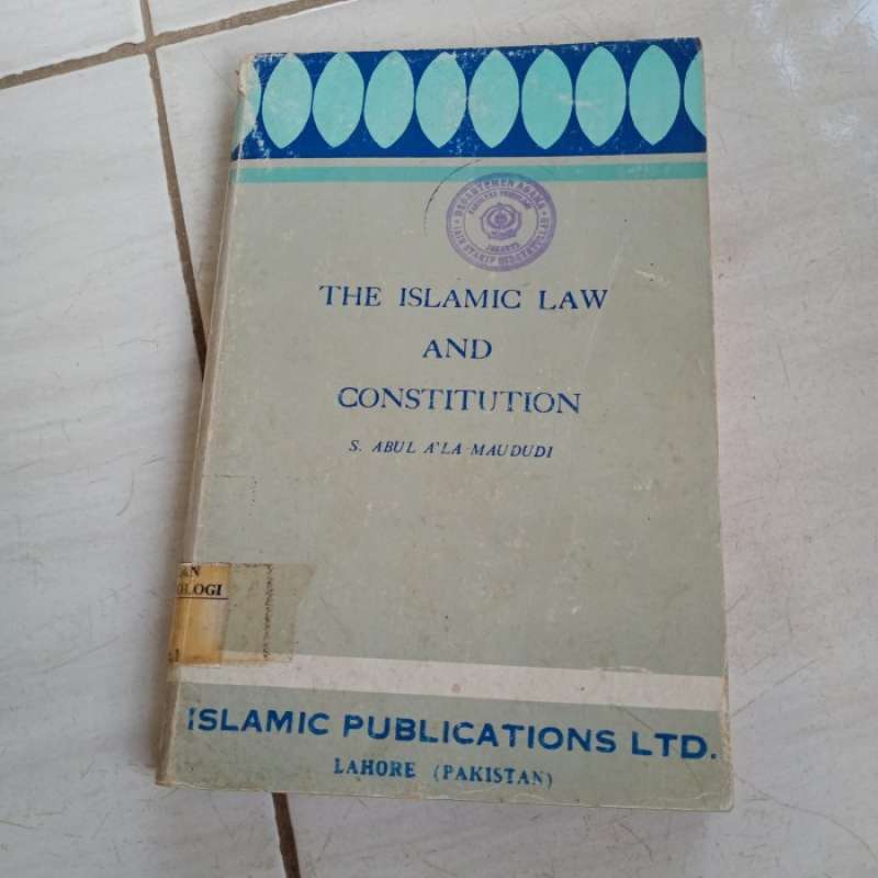 Jual The Islamic Law And Constitution-s Abul A'la Maududi-h4 Di Seller ...