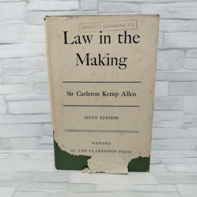 Jual Law In The Making By Sir Carleton Kemp Allen Di Seller Noelle ...