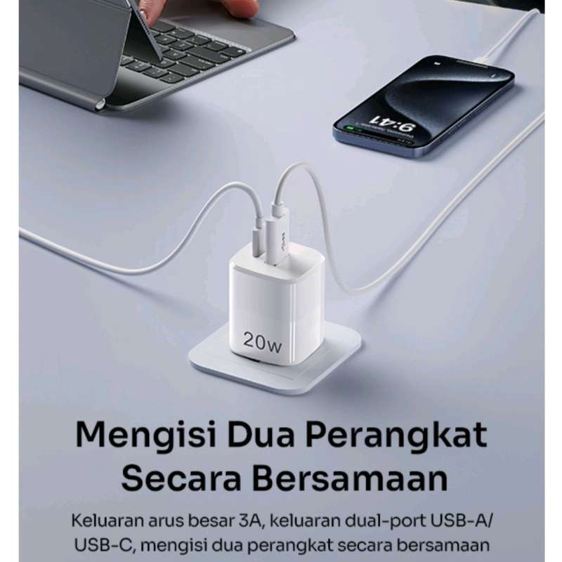 Jual Robot Rt-f7 Kabel Charger iPhone Fast Charging 20w Pd Type C To ...
