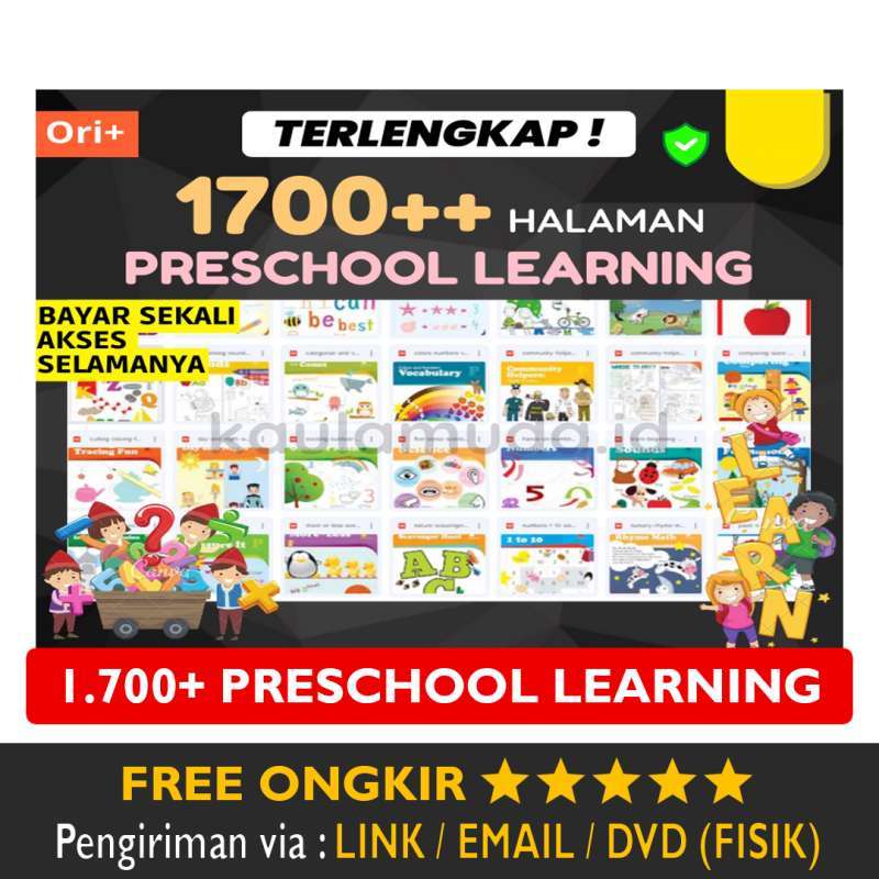 Promo 1.700+ Preschool Learning Printable File Buku Edukasi Anak Worksheet Lembar Edukasi ...
