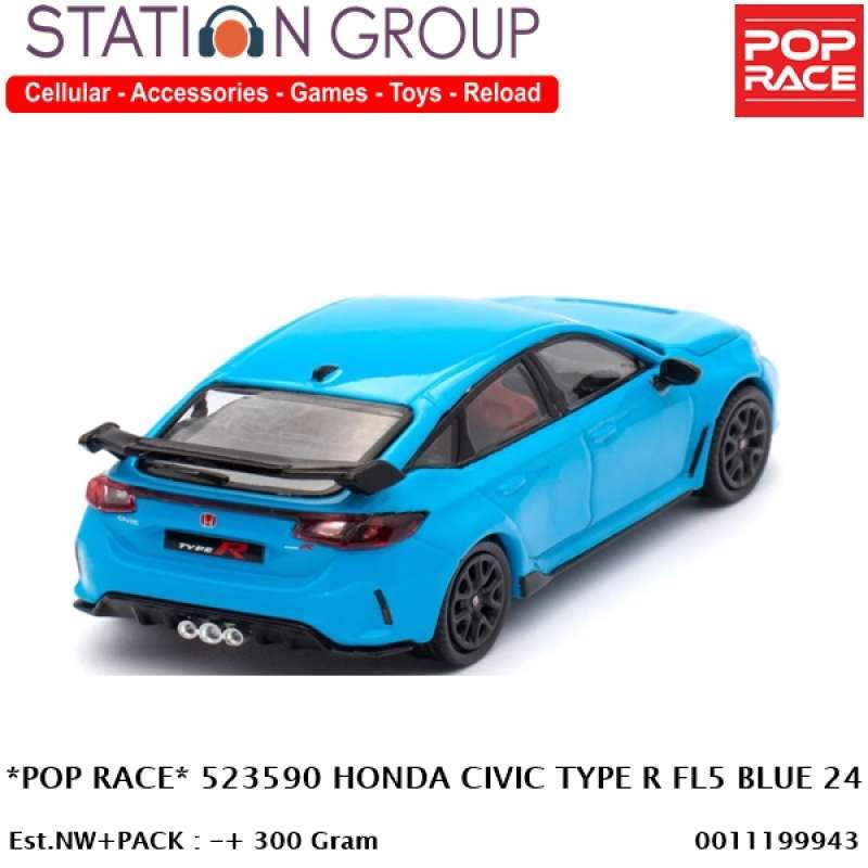 Jual Pop Race 523590 Honda Civic Type R Fl5 Blue 24. Diecast Di Seller ...