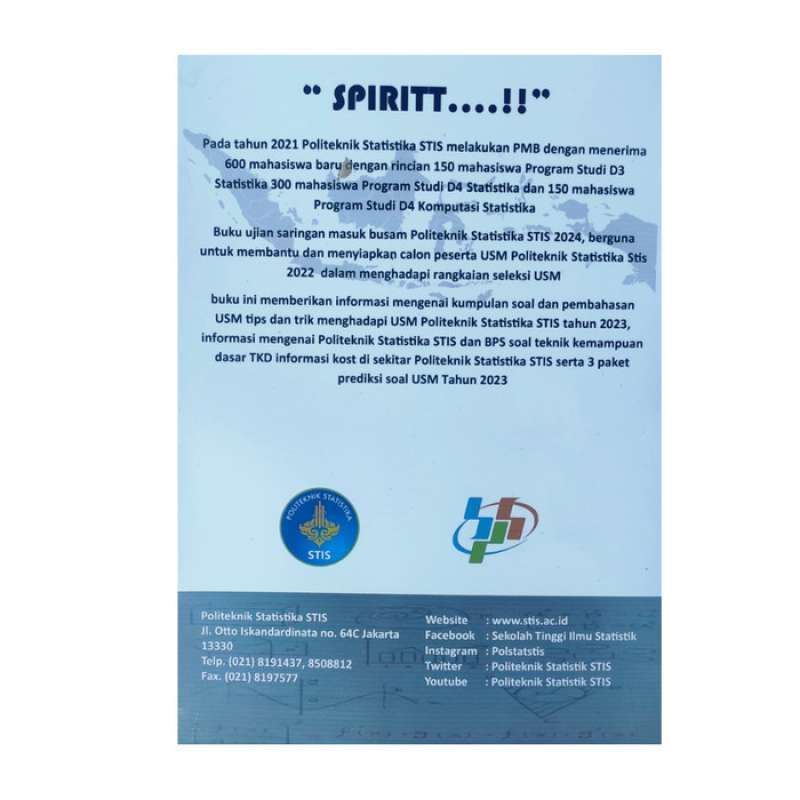 Jual Buku Usm Stis Polstat Stis 2024 Referensi Kopma Polstat Stis Di ...